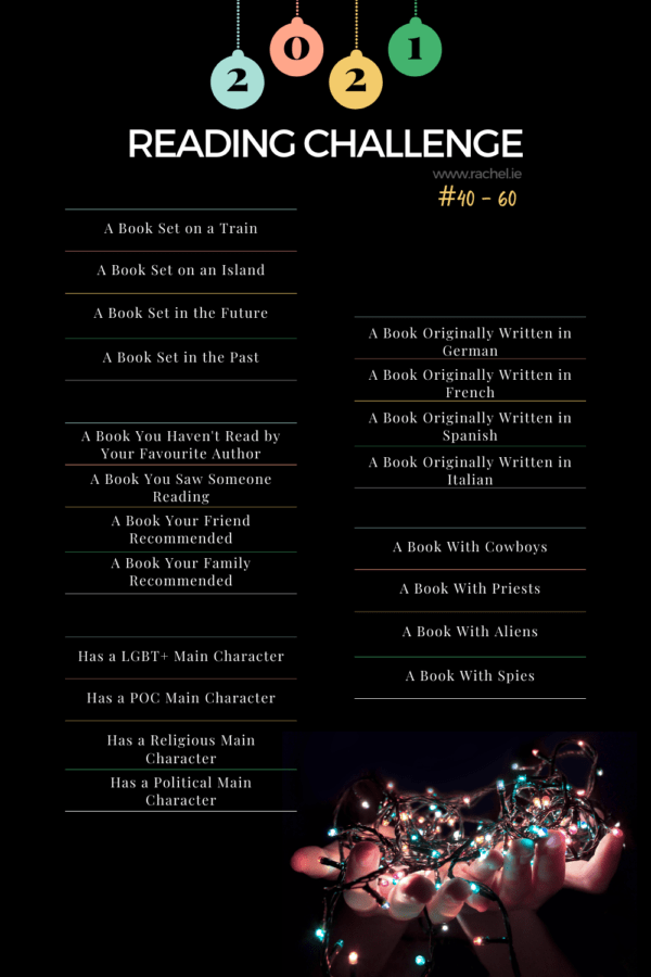 2021 Reading Challenge - Rachel.ie - New Year Book Challenge